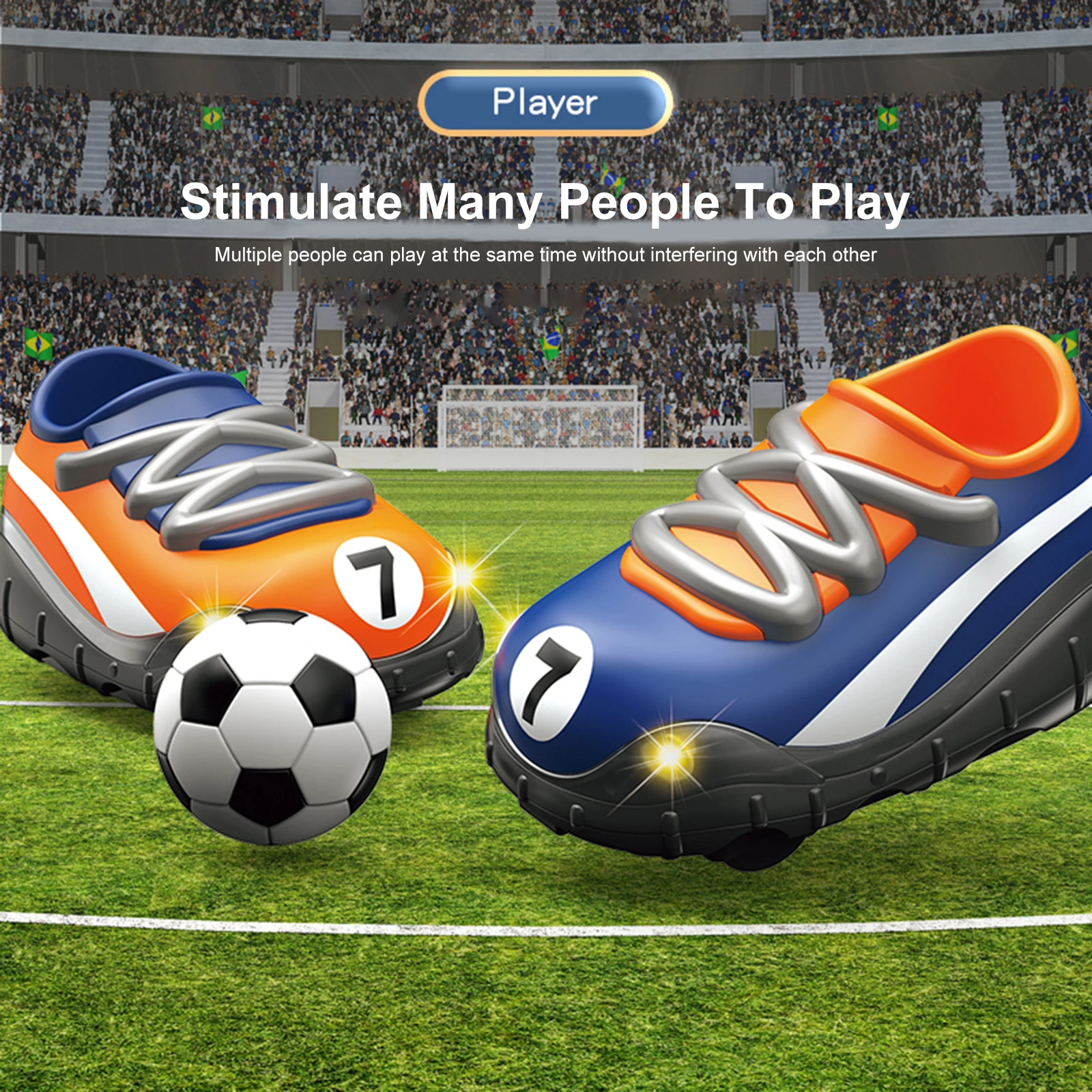 2.4GHz 4CH Remote Control Soccer Car Football Shoe Shaped 2WD RC ...