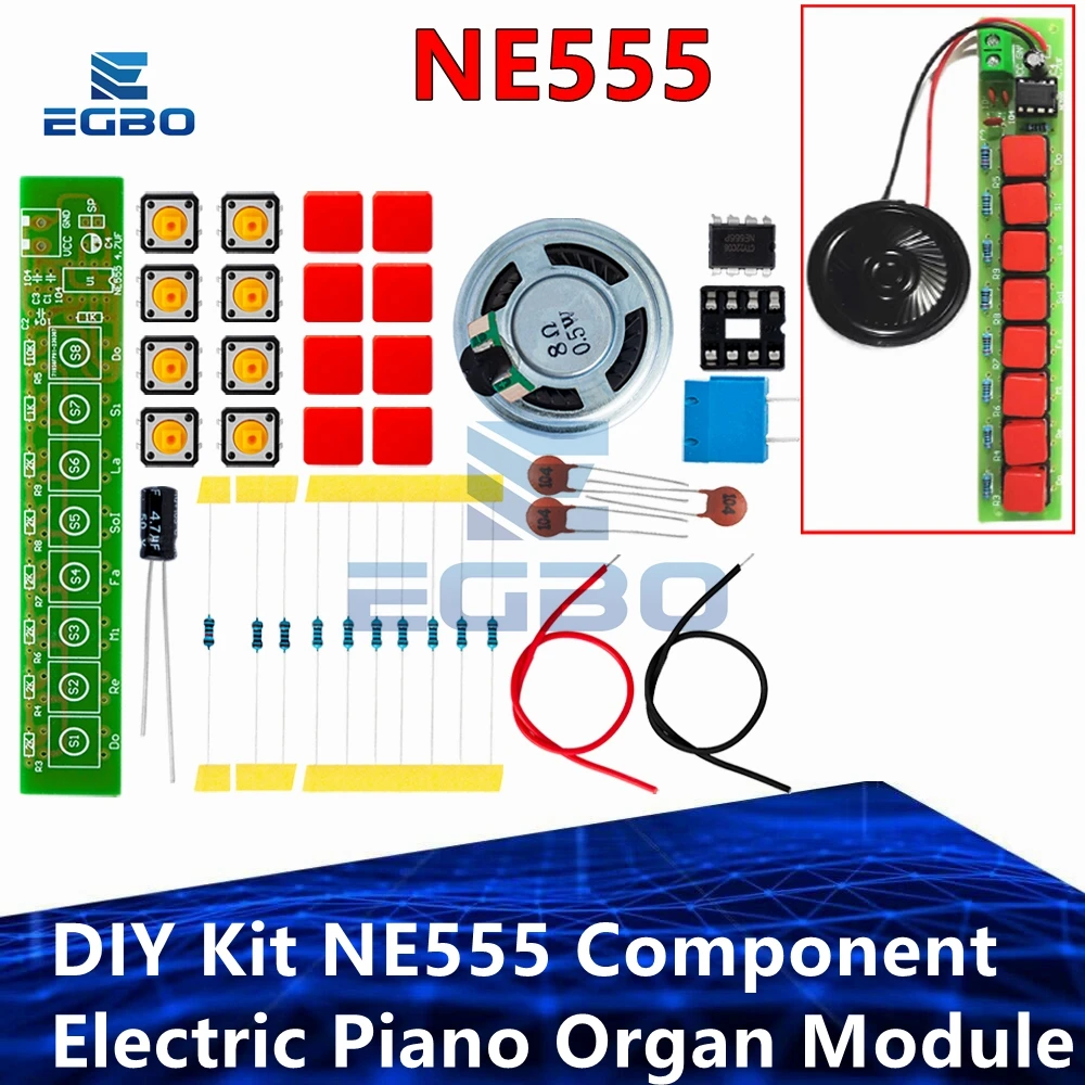 1set DIY Kit NE555 Component Electronics Electric Piano Organ Module
