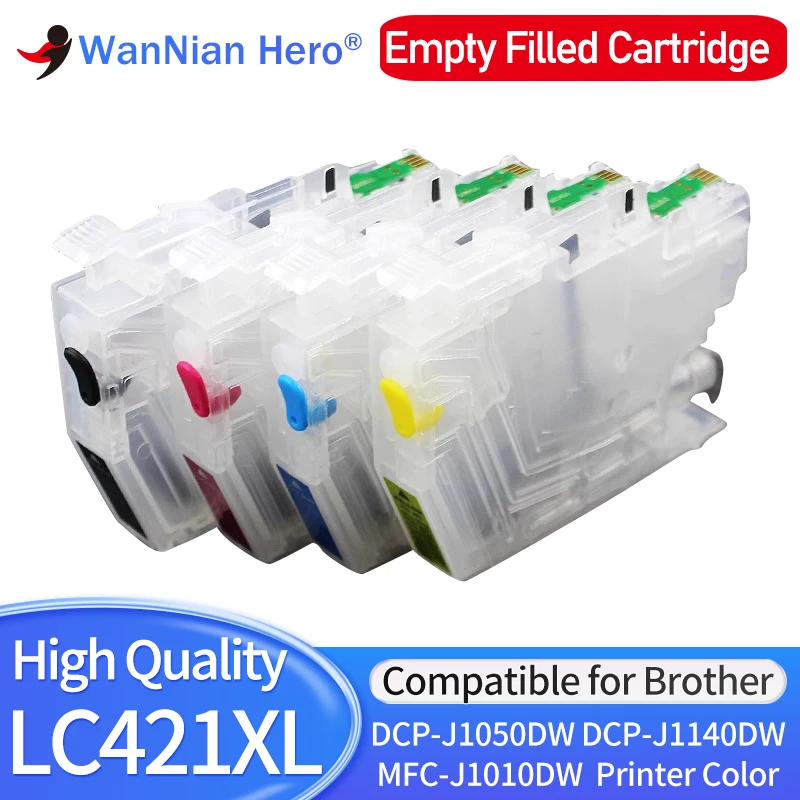 LC421-LC421XL-Refillable-Ink-Cartridge-With-Chip-for-Brother-MFC ...