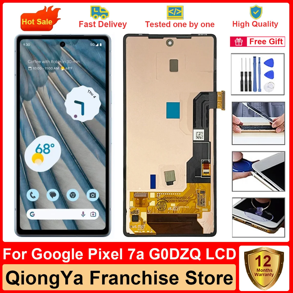 New-Tested-6-1-Original-pixel-7a-Display-For-Google-Pixel-7A-GWKK3 ...