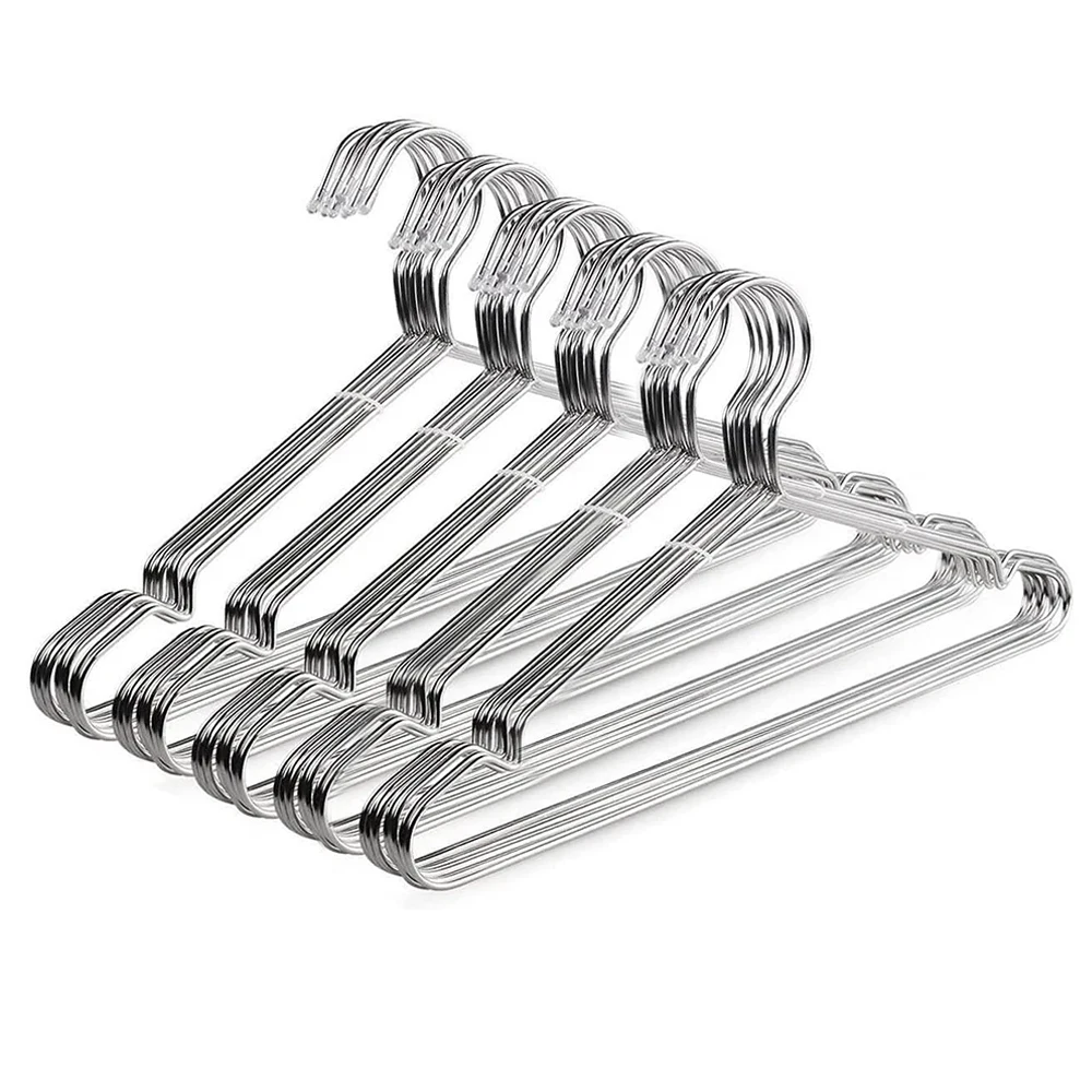 10/20/30/40/50 Pack Clothes Hangers, Heavy Duty Metal Hangers with Non ...