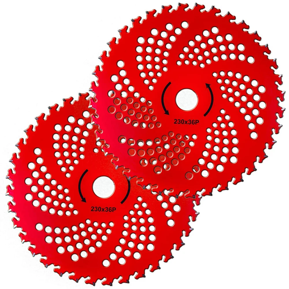 2-Pcs-9-Inch-36-T-Brush-Cutter-Blades-Replacement-Grass-Trimmer-Cutting ...