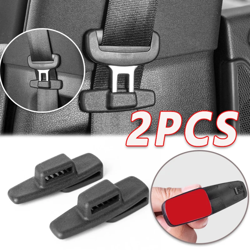 2PCS Universal Strong Car Safety Belt Protection Clip Plastic Seat Belt ...