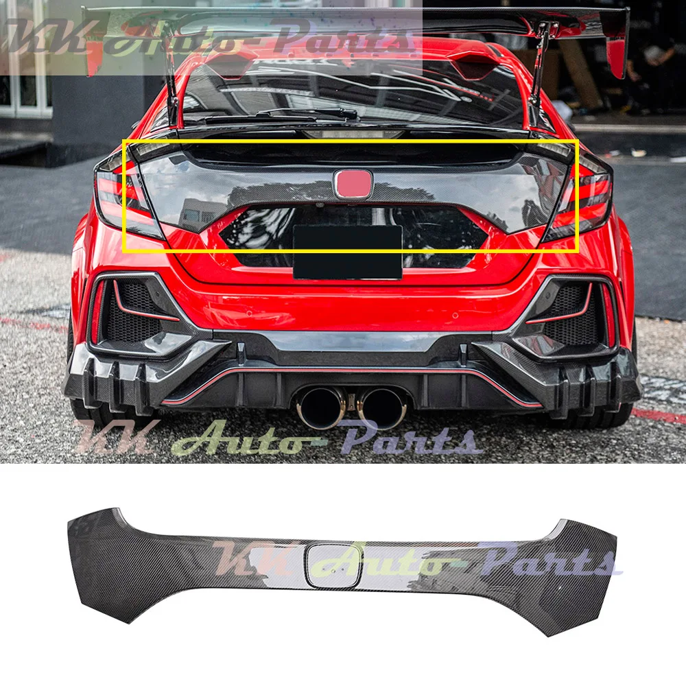 Carbon-Fiber-OEM-Rear-Trunk-Boot-Cover-Trim-For-Honda-Civic-FK8-FK7 ...