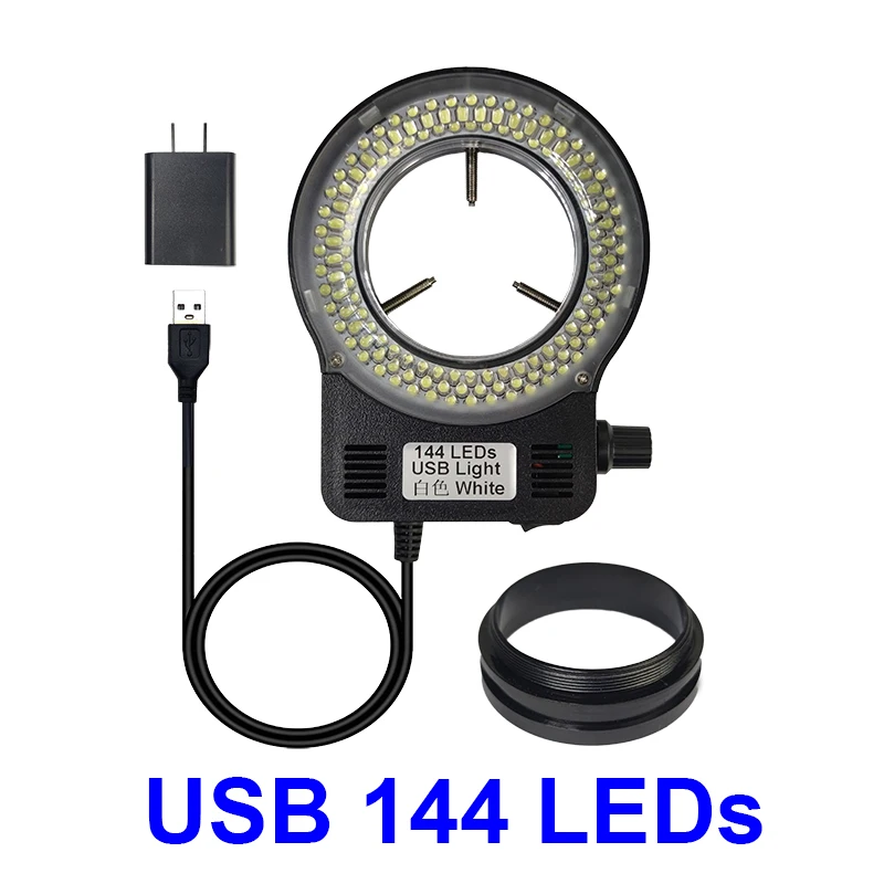USB-144-Adjustable-LED-Ring-Light-for-Trinocular-Stereo-Microscope ...