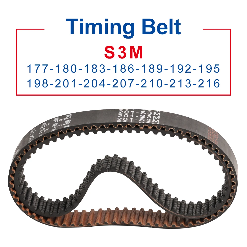 Pulley Belt S3M177 180 183 186 189 192 195 198 201 204 207 210 213 216 ...