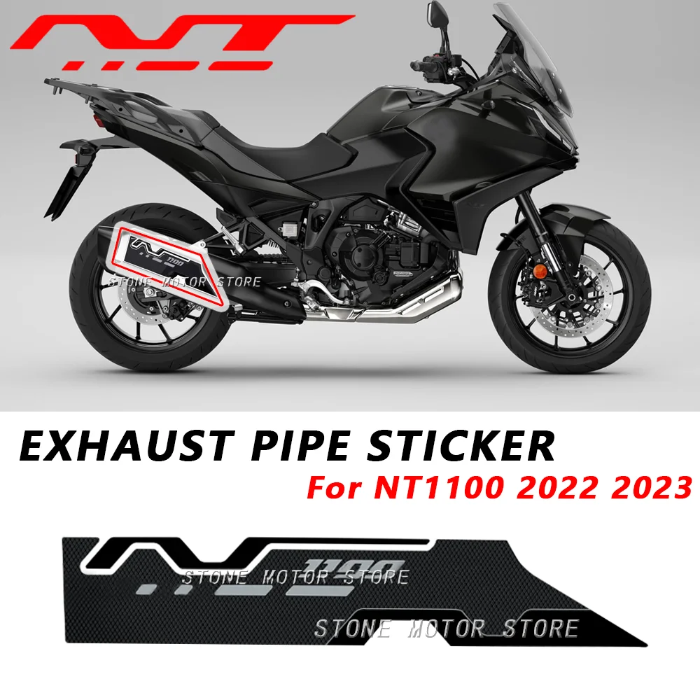 For-Honda-NT1100-NT-1100-2022-2023-Motorcycle-Muffler-Protection-3D-Resin-Protection-Sticker ...
