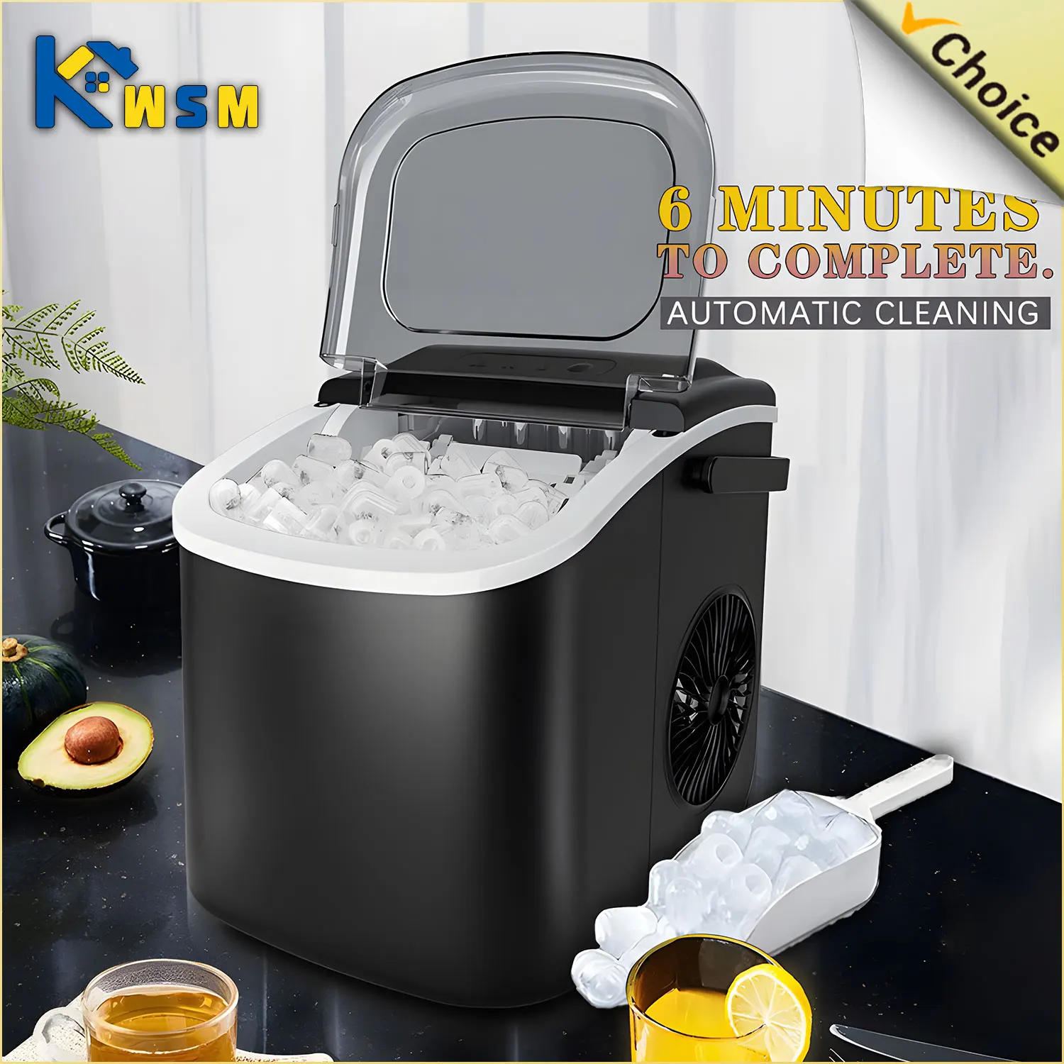 6-Minutes-To-Make-Small-Ice-Maker-Automatic-Cleaning-Machine-2-Sizes ...