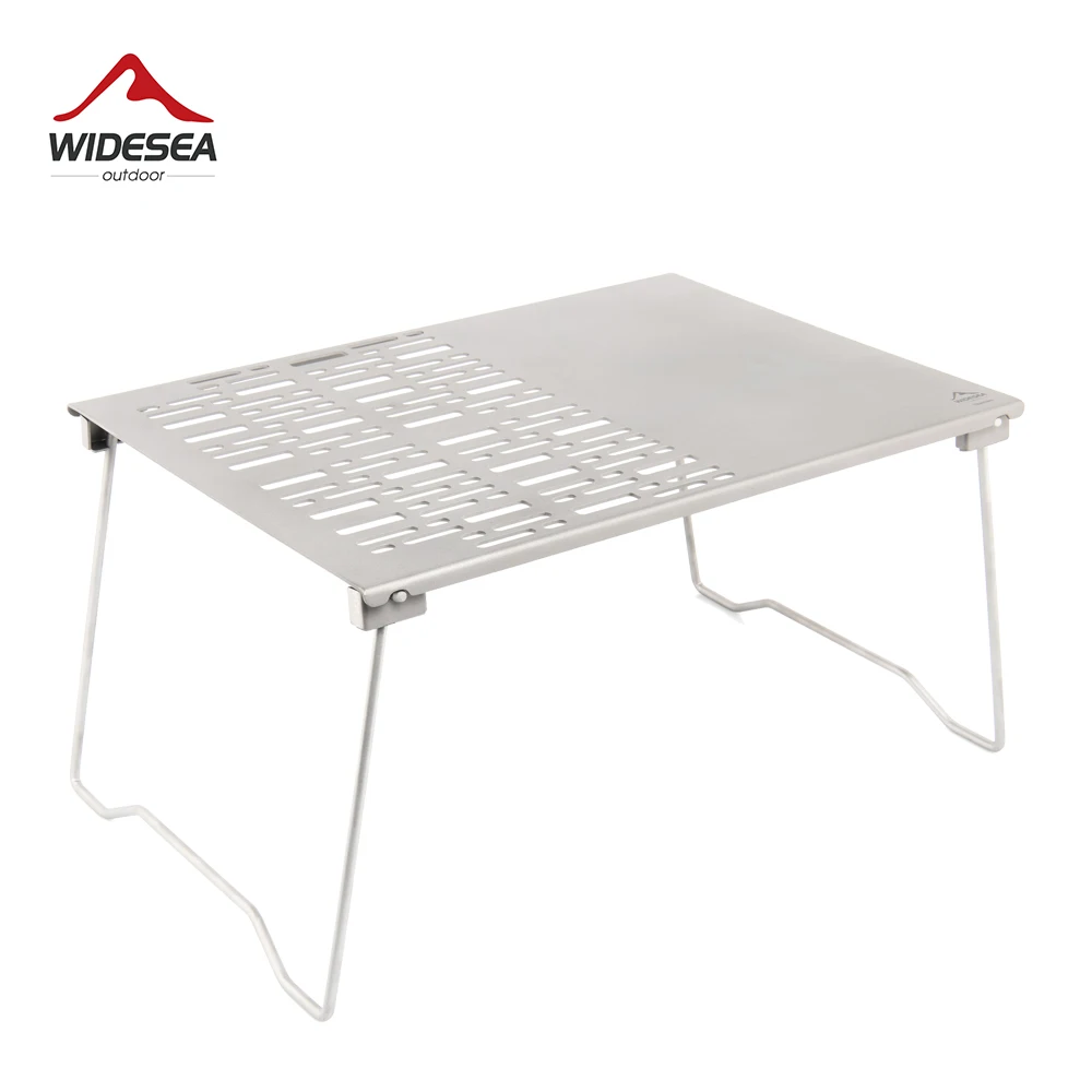 Widesea BBQ Grill Desk Camping Titanium Portable Charcoal Barbecue Net ...