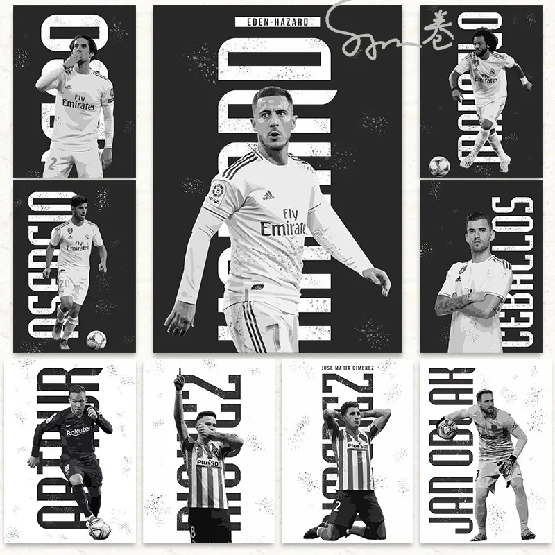 Best-Football-Players-Portraits-Poster-Canvas-Printing-Football-Stars ...