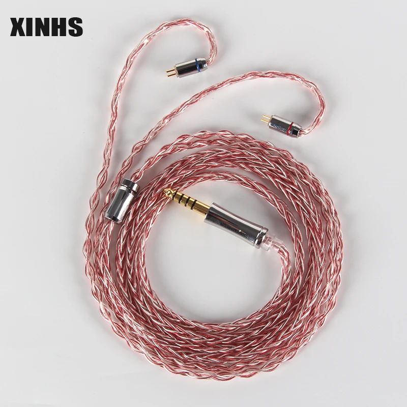 Mmcx Cable Silver Single Crystal | Earphone Cable 8 Core Mmc | Mmcx ...