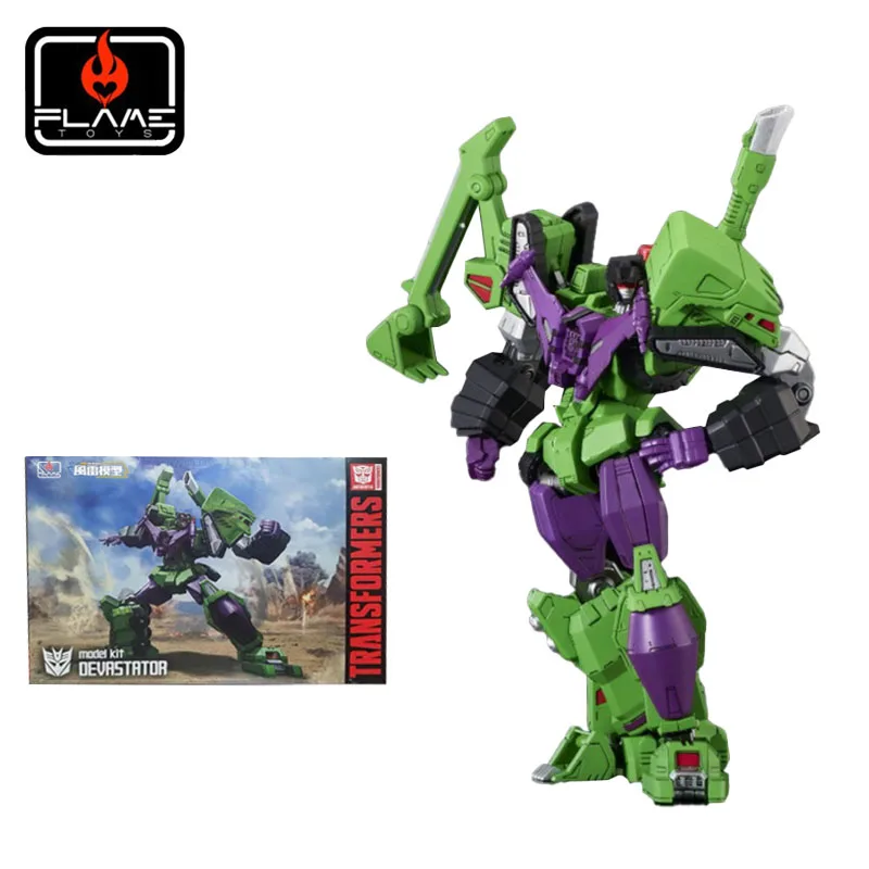 Stock 100% Original Flame Toys Devastator Furai Model 11 Transformers ...