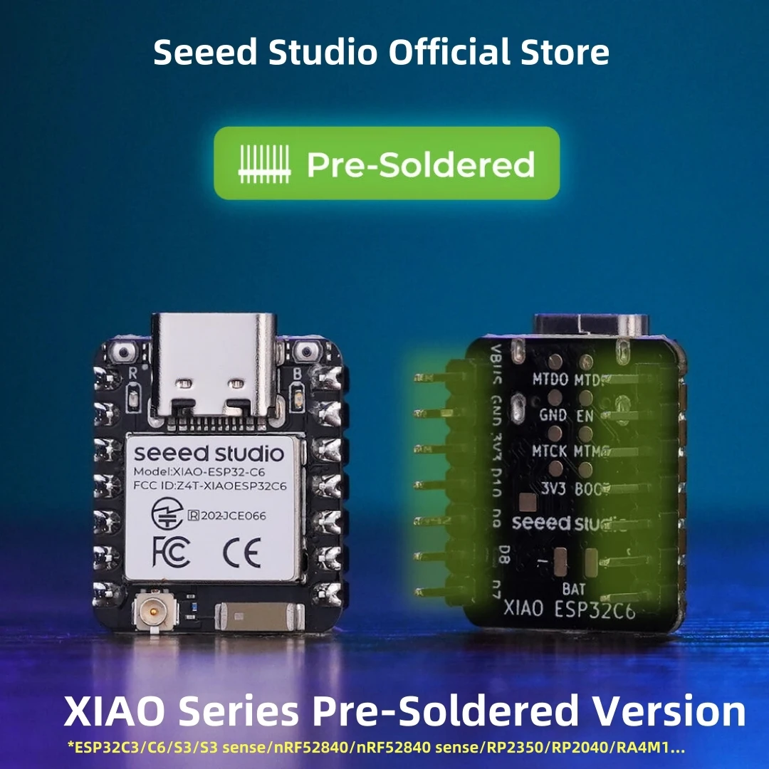 Pre-Soldered Seeeduino Xiao ESP32 C3 C6 S3 nRF52840 Mini Development ...