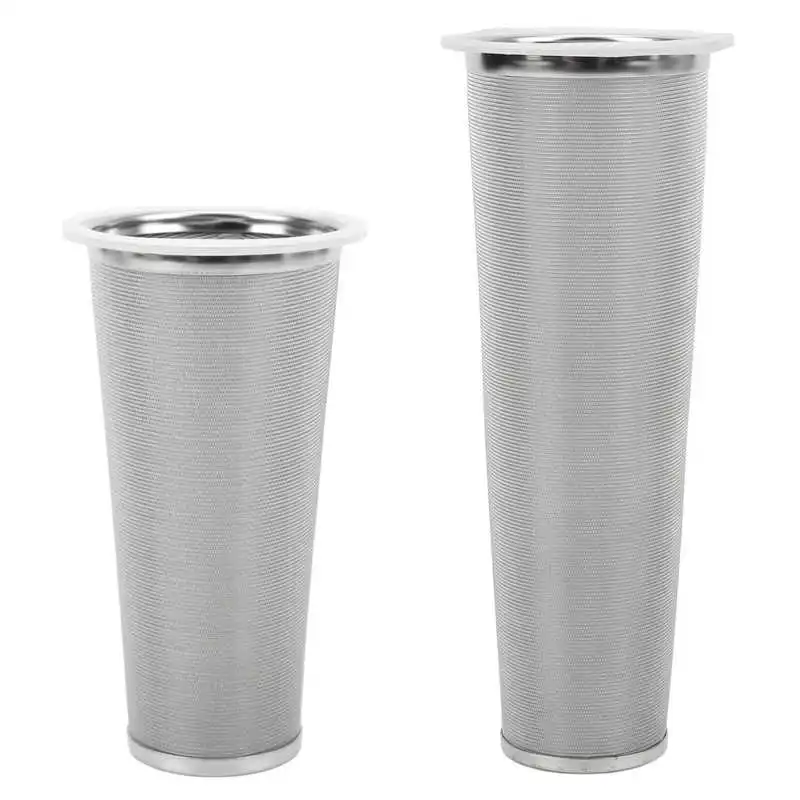 304 Stainless Steel Cold Brew Coffee Filter Cone Mesh with White Rubber ...