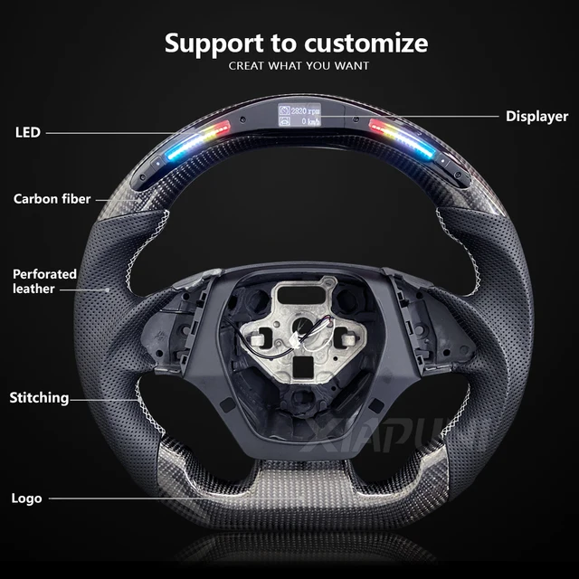 Steering Wheel For Chevrolet Corvette C7 Camaro SS ZL1 2014-2018 RPM ...