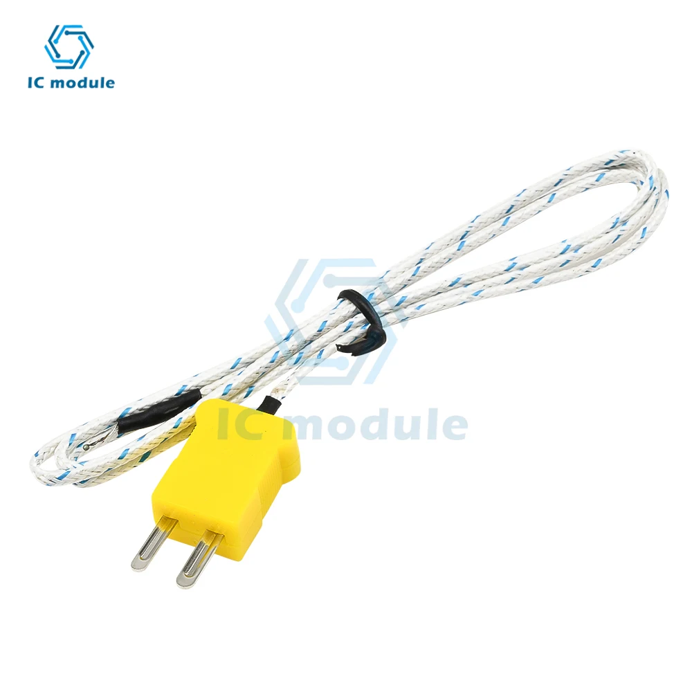 1M K-type Test Length Wire Temperature Meter Thermocouple Sensor Probe ...