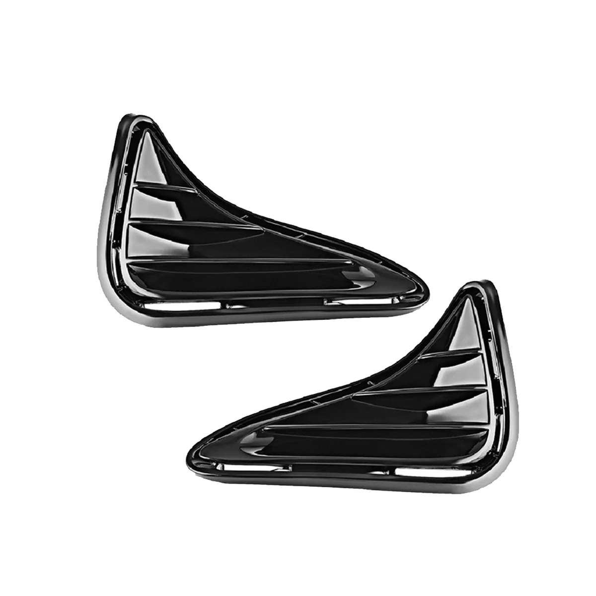 2PCS Front Fog Light Lamp Bumper Bezel Cover Left Right for Toyota ...