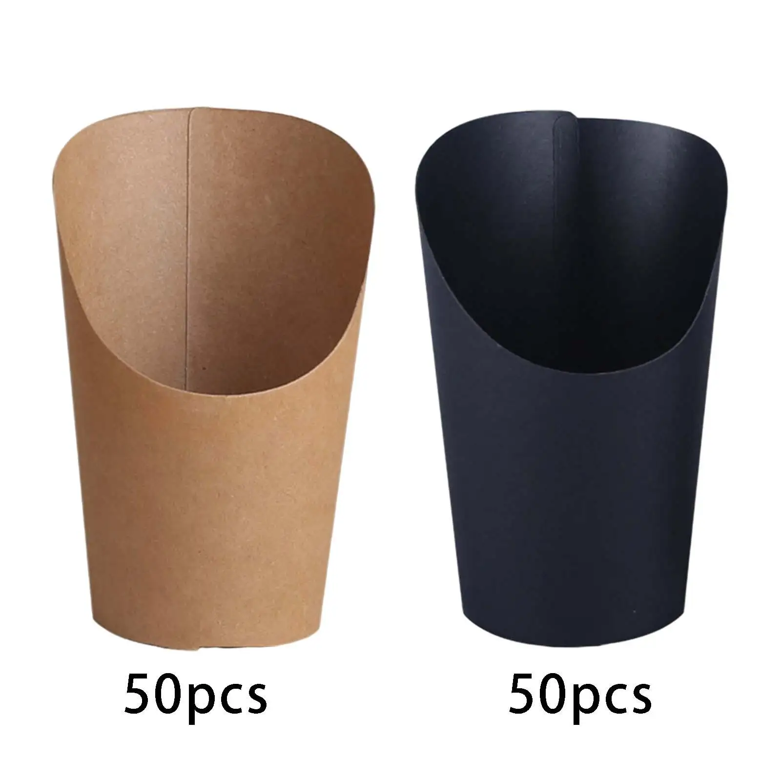 Fry-Holder-Kraft-Paper-Cups-Holder-Disposable-Paper-Cup-Egg-Waffle ...