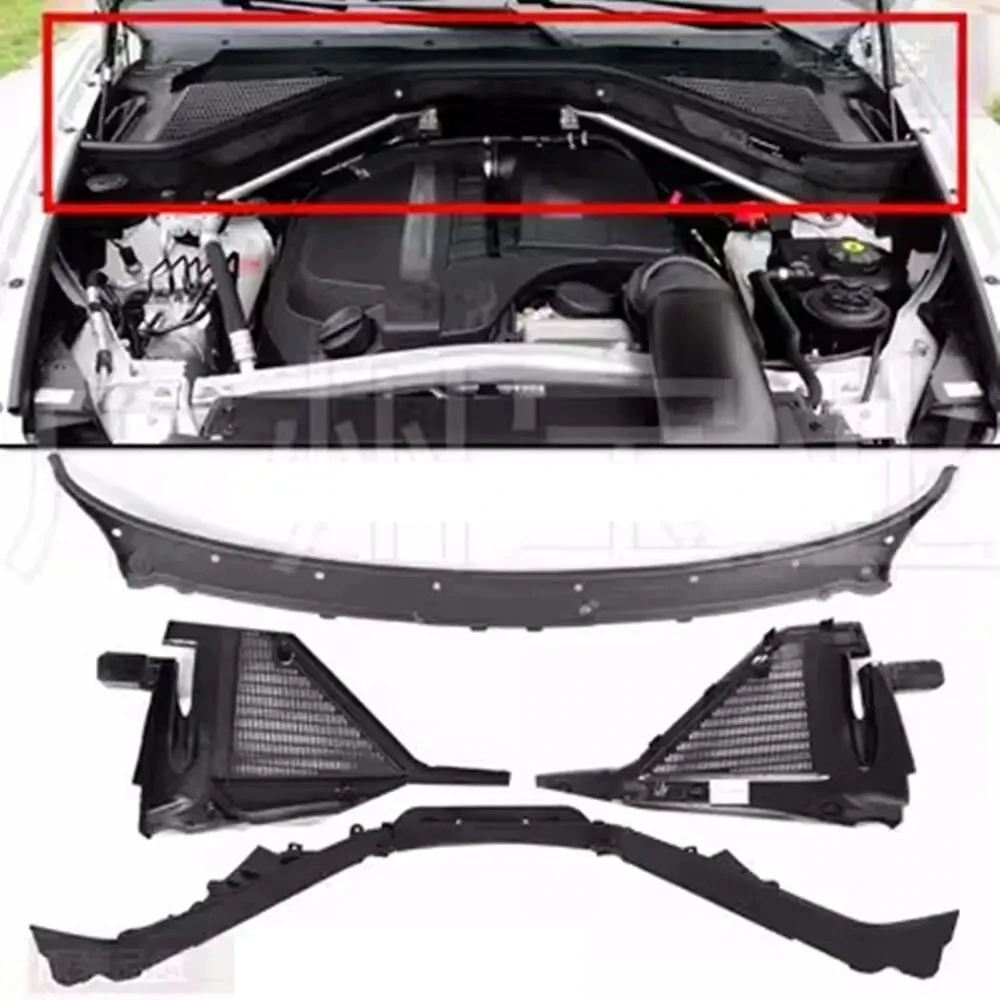 For-BMW-X5-X6-E70-E71-Wiper-deflector-Engine-compartment-baffle-Engine ...