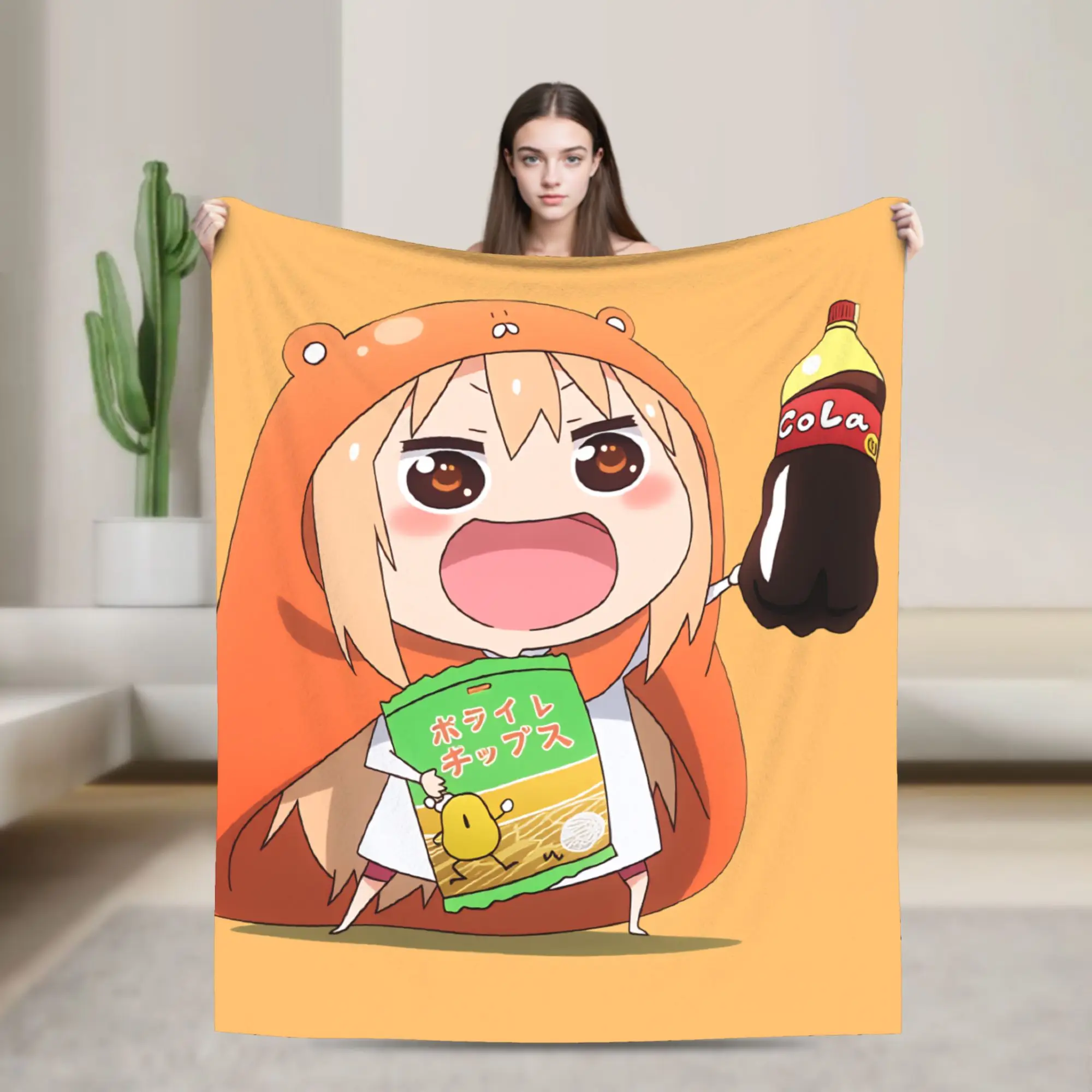 Himouto Umaru Chan Plush Blanket Boy Girl Flannel Bedding Throws For ...