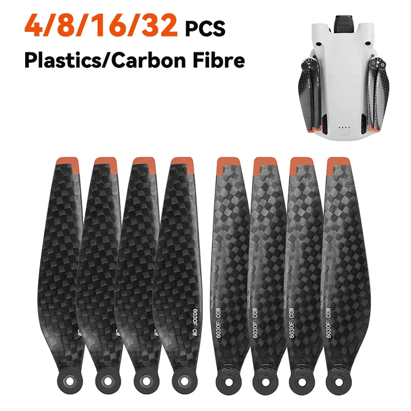 4-8PCS-For-DJI-Mini-3-Pro-Plastics-Carbon-Fiber-Propeller-Lightweight ...