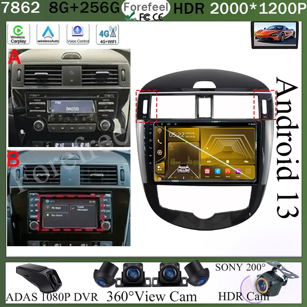 Autoradio-Android-13-pour-Nissan-Pulsar-C13-2013-2018-Carplay ...