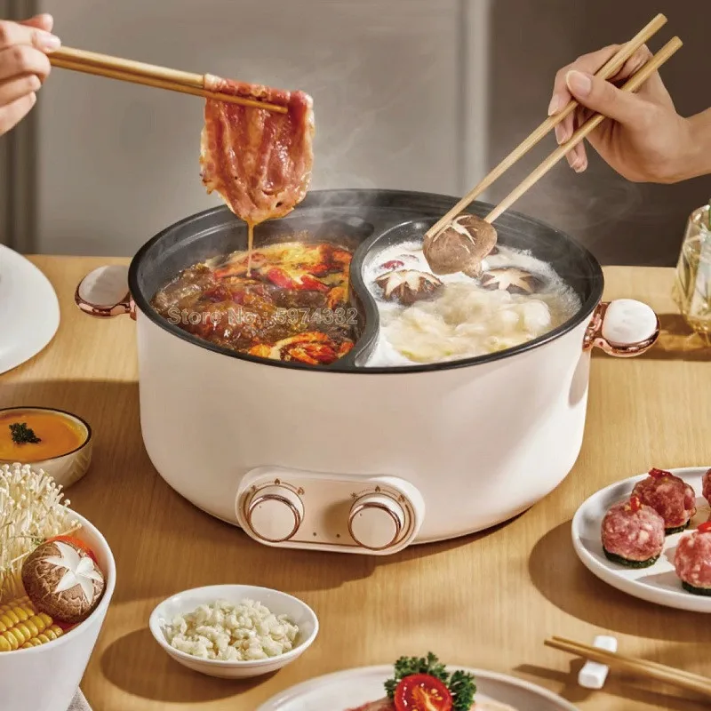 5L 6L Home Yuanyang Electric Hot Pot Electric Boiled Pan Large Capacity ...