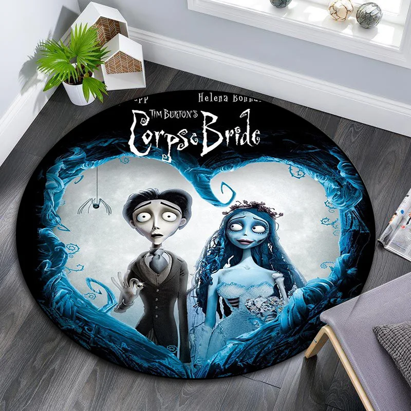 love-animated-film-corpse-bride-Rug-Computer-chair-Area-Round-Rug ...