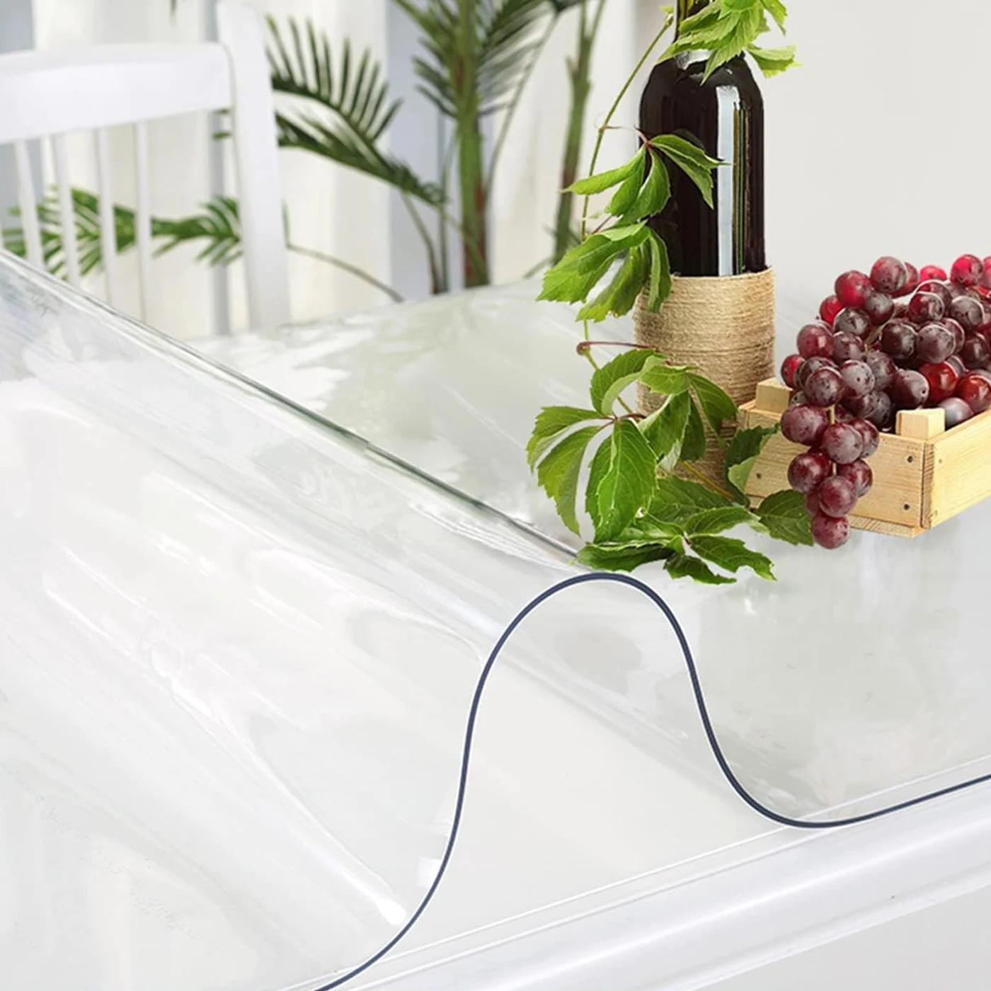 PVC-transparent-tablecloth-table-mat-protective-film-waterproof-oil ...