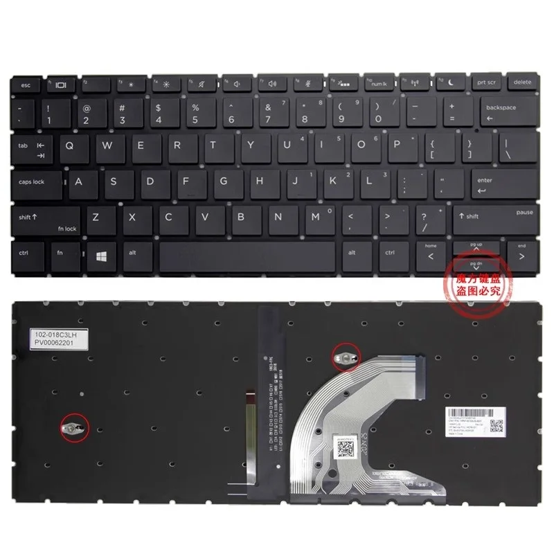 New US Keyboard for HP PROBOOK 430 G6 435 G6 430 G7 435 G7 HSN-Q14C HSN ...