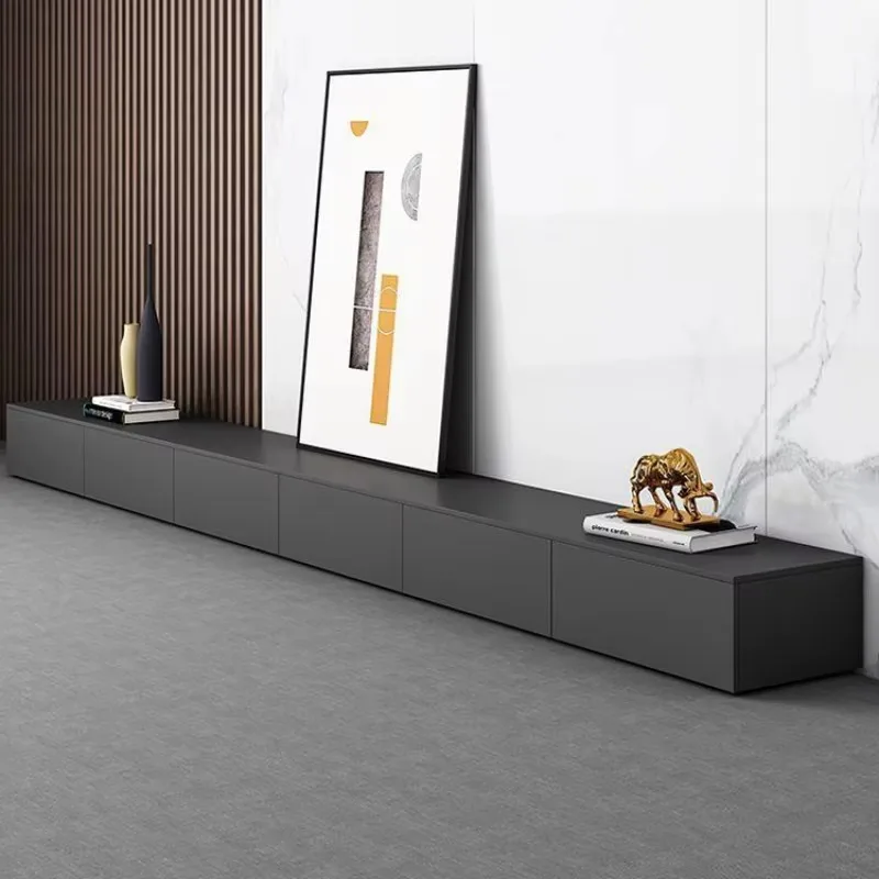 Minimalist Luxury Tv Stand Black Storage Unique Premium Tv Cabinet ...