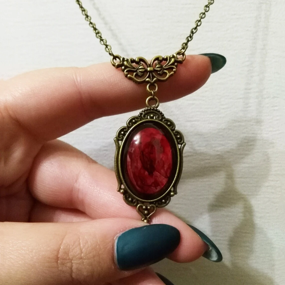 Red Pendant Necklace