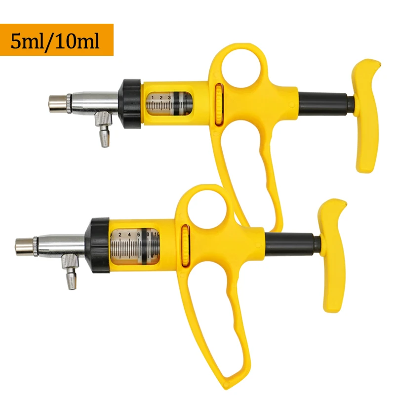 5ml-10ml-Veterinary-Drench-Gun-Animal-Continuous-Syringe-Injector ...