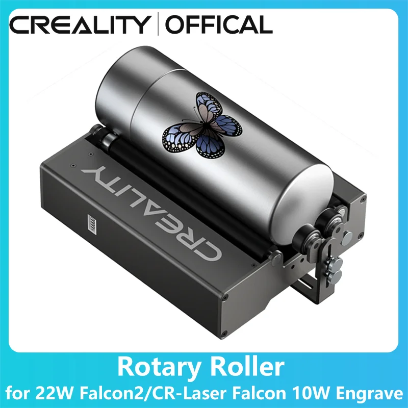 Creality Official Rotary Roller for Engraving Cylindrical Objects Width Adjustable for 22W ...