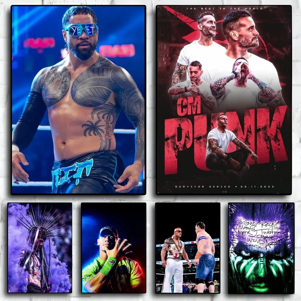w-wwe-Poster-Paper-Print-Home-Living-Room-Bedroom-Entrance-Bar ...
