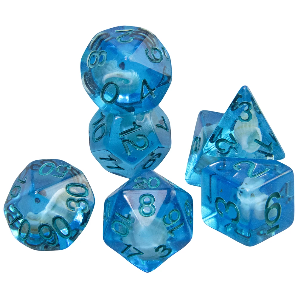 Shells-Polyhedral-Dice-Set-7-Pieces-D4-D20-D-D-Game-Dices-for-DND-TRPG ...