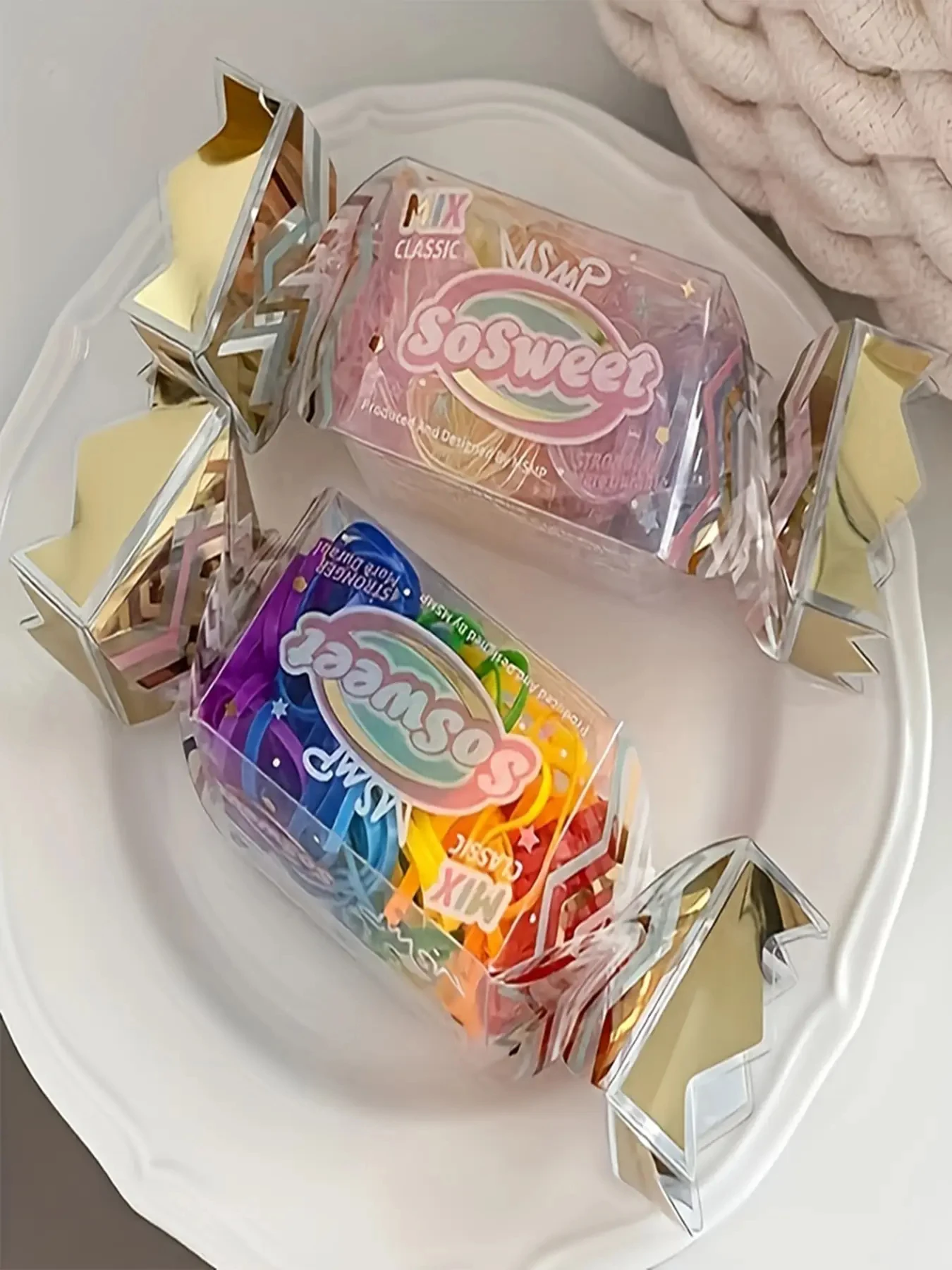 2boxes-Girls-Colorful-Small-Disposable-Rubber-Bands-Gum-For-Ponytail ...