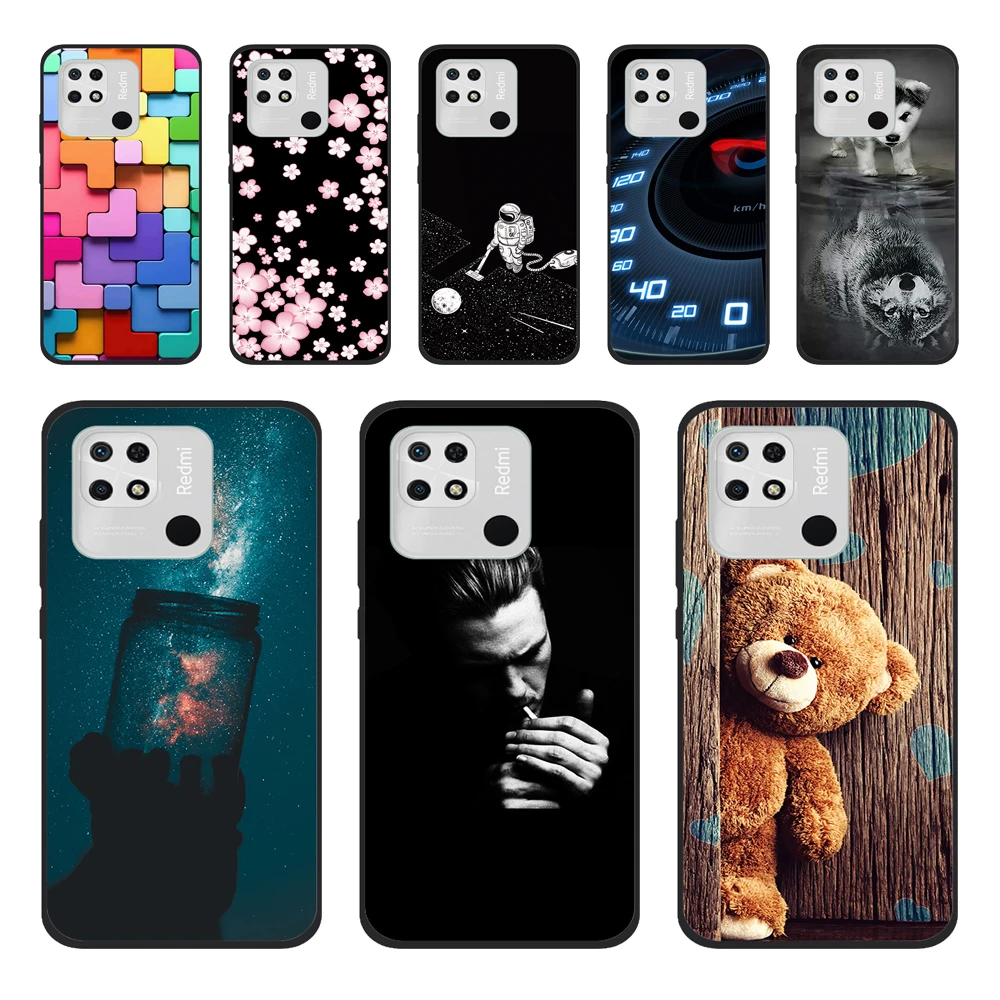 For-Xiaomi-Redmi-10C-Case-10-C-Painted-Silicone-Soft-TPU-Funda-Cases ...