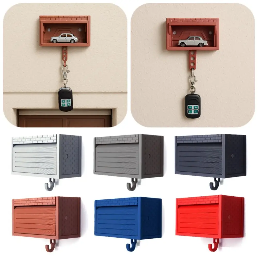 Creative Car Garage Key Holder Multifunctional with Opening Door Wall ...