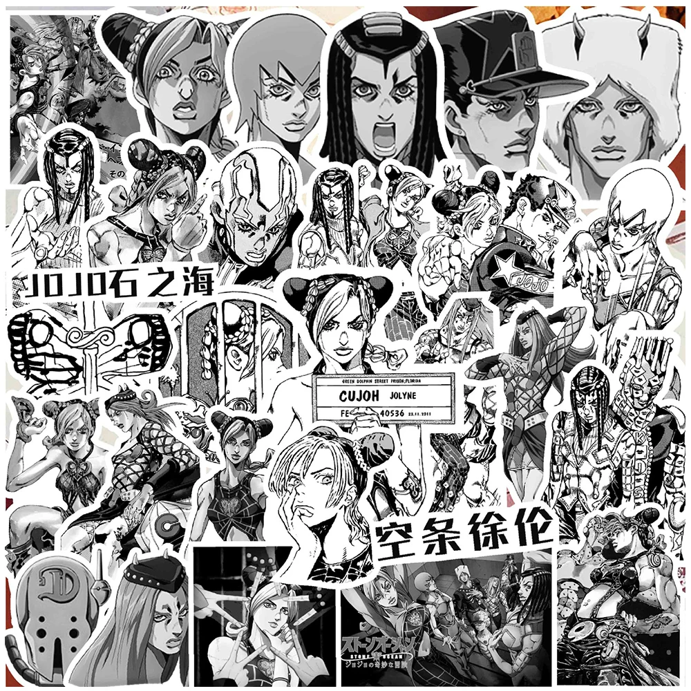 10-30-68pcs-Anime-JoJo-s-Bizarre-Adventure-Stone-Ocean-Stickers-Cool ...