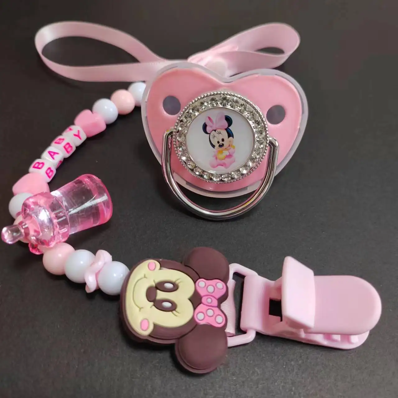 Minnie-dos-desenhos-animados-impress-o-personalizado-tal-o-clipe-cadeia ...