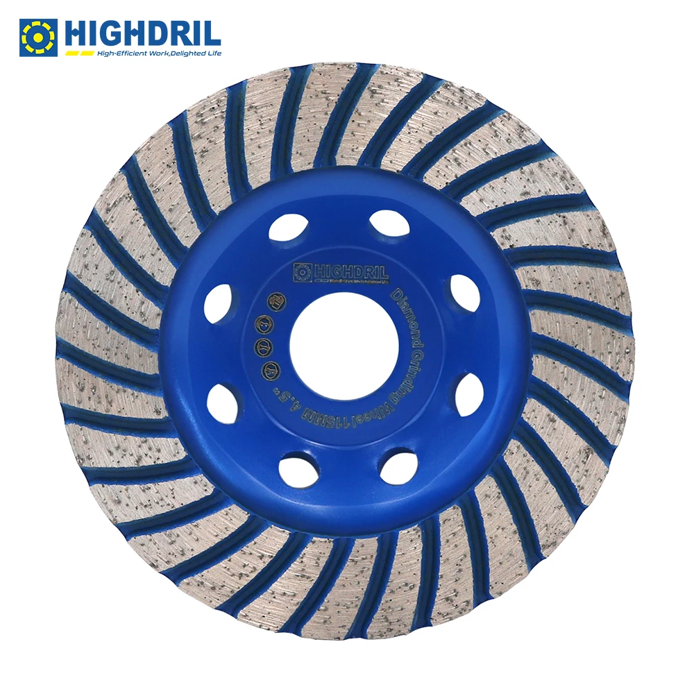 HIGHDRIL 1pc Dia115 /4.5inch Diamond Grinding Wheel Turbo Sintered ...