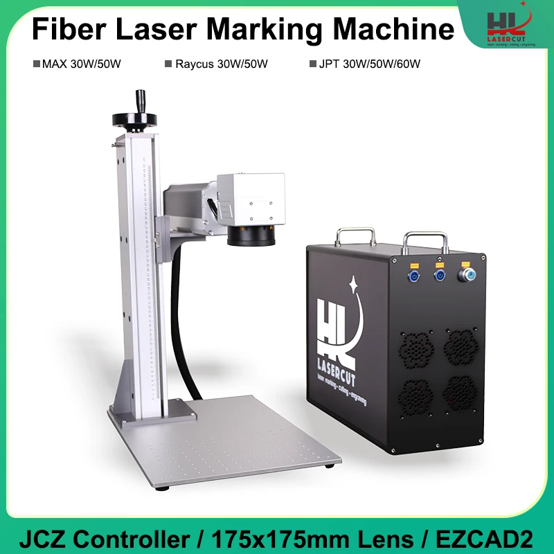 Max/raycus/jpt 30w/50w/60w Fiber Laser Marking Machine Split Type Fiber ...