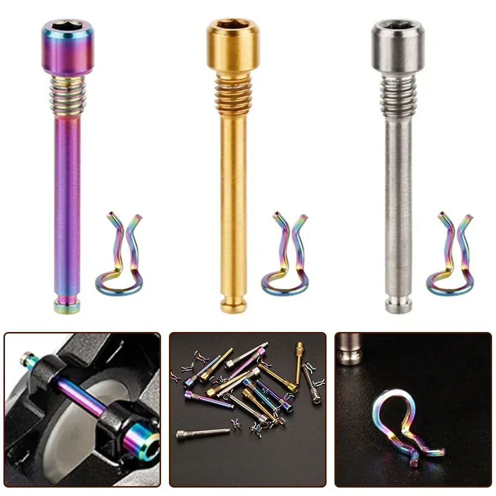 Bicycle-Hydraulic Disc Brake Pad Bolt Titanium Alloy Pin Insert Caliper ...