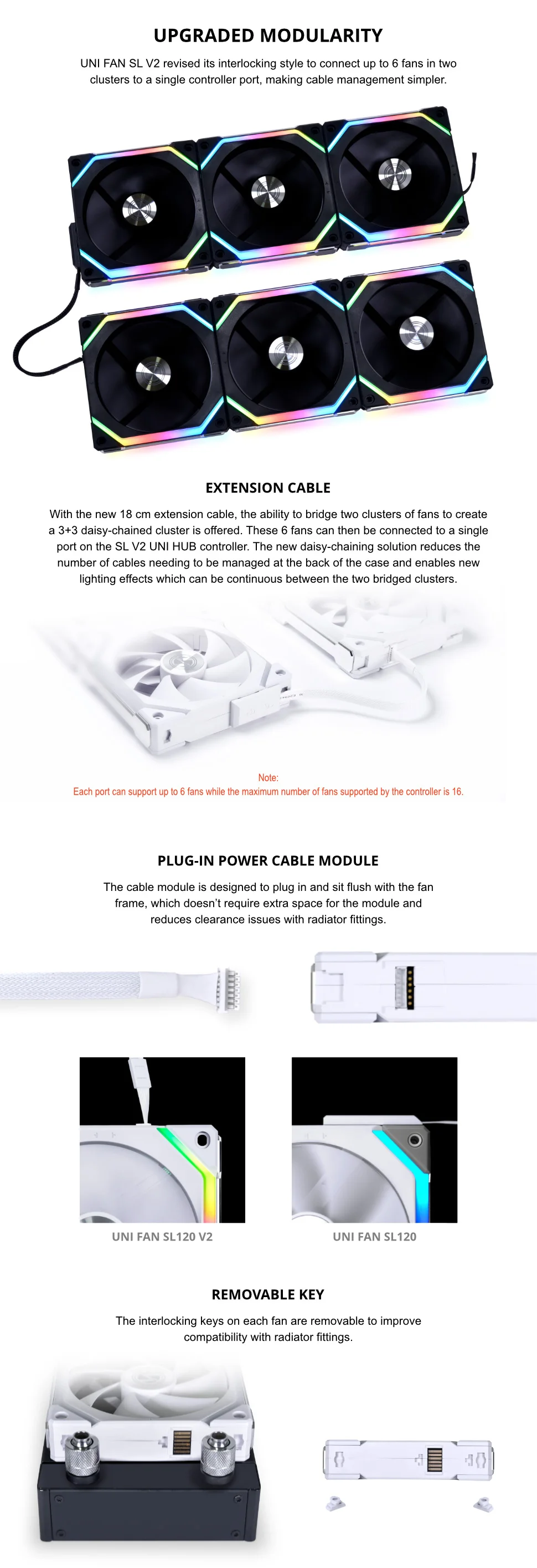 Lian Li UNI FAN SL V2 140 белый вентилятор | AliExpress