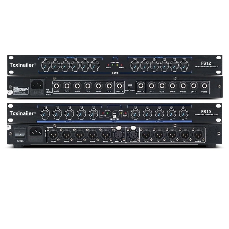 Stereo-Mono-Audio-Signal-Splitter-Distributor-2-in-10-out-XLR-or-12-6 ...