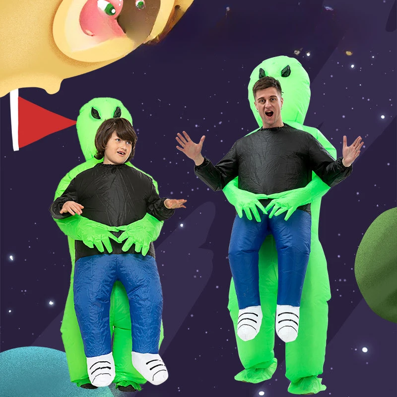 Traje-divertido-de-monstruo-inflable-Alien-disfraz-de-Cosplay-aterrador ...