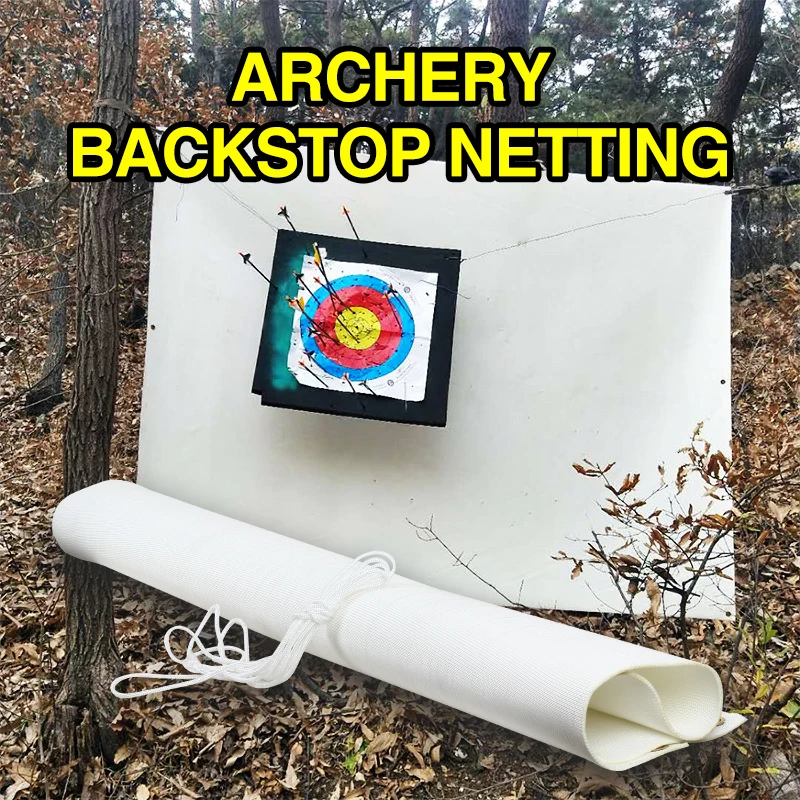 Archery-Backstop-Netting-Heavy-Duty-Archery-Backstop-with-Rope-and ...