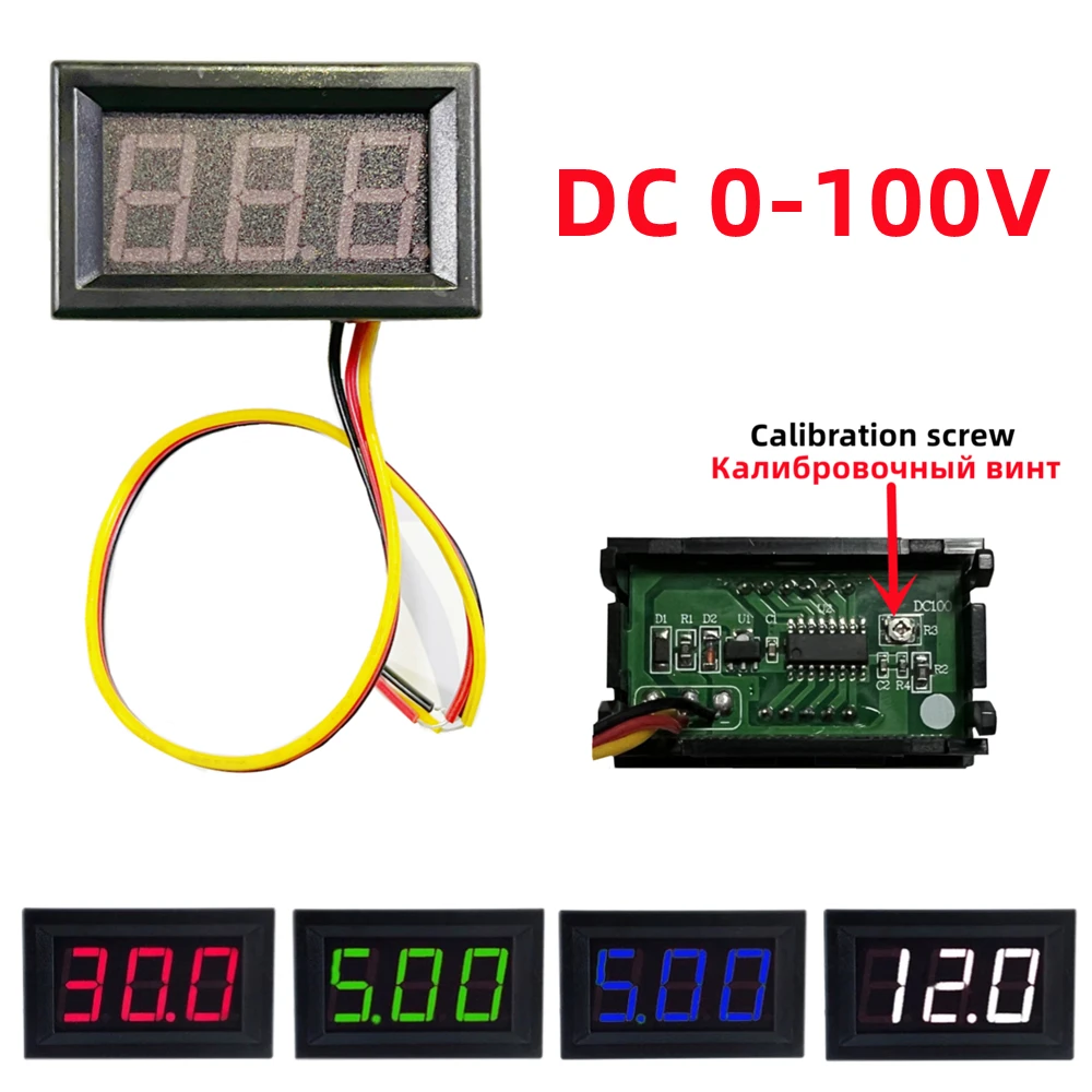 Digital Voltmeter 0-100v | Voltmeter Digital Cars | Digital Dc ...