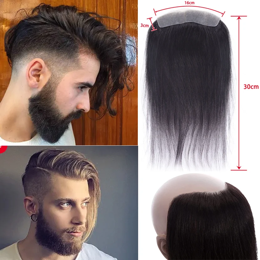 12inch-Ultra-Thin-Skin-Men-Toupee-For-Forehead-V-Shape-Frontal-Hairline ...